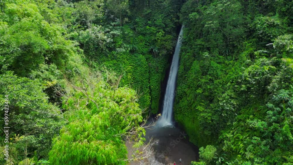 Air Terjun Melanting Waterfall. There are almost 500 steps to get to ...