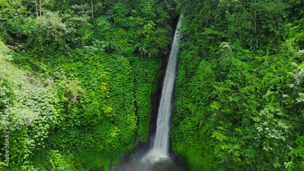 Air Terjun Melanting Waterfall. There are almost 500 steps to get to ...