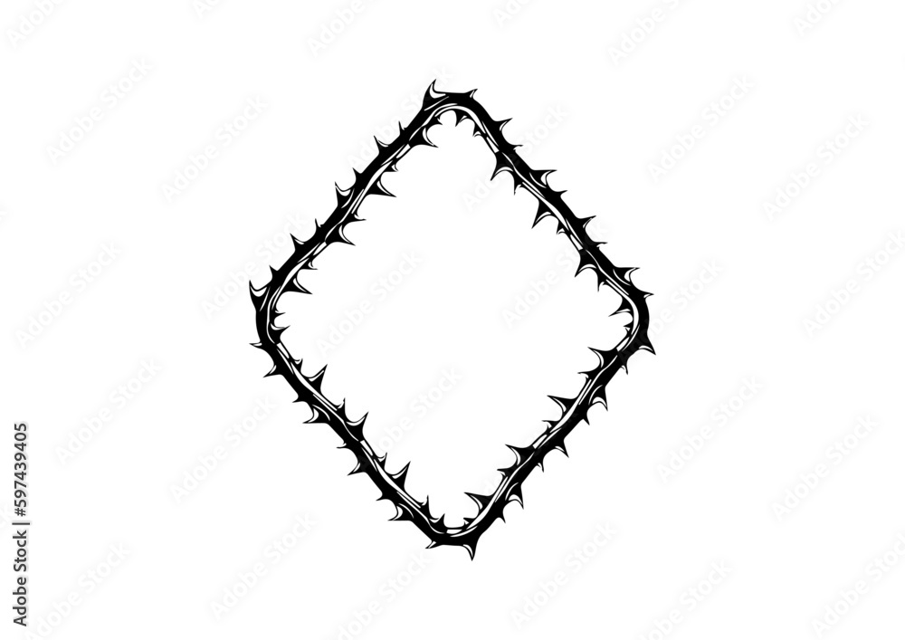 vector black thorn letter, round shape logo icon alphabet designs Stock ...