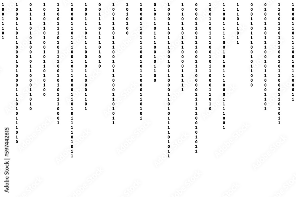 Vecteur Stock Vector streaming binary code background. Data and technology, decryption and ...