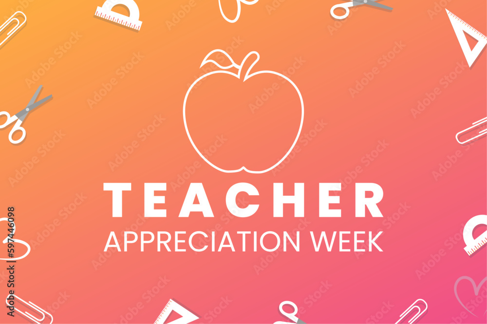 Teacher Appreciation Day in the United States. Holiday concept ...