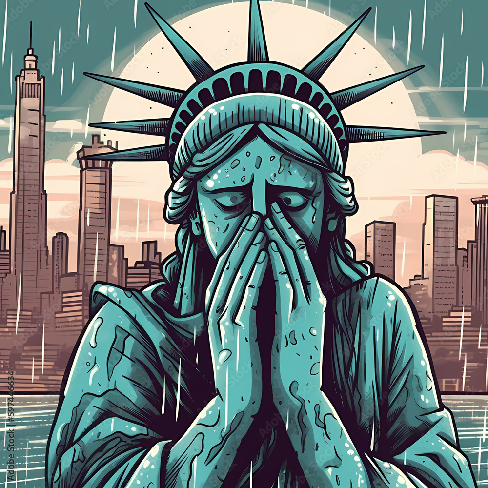 Image Of Statue Of Liberty Crying at Henry Christie blog