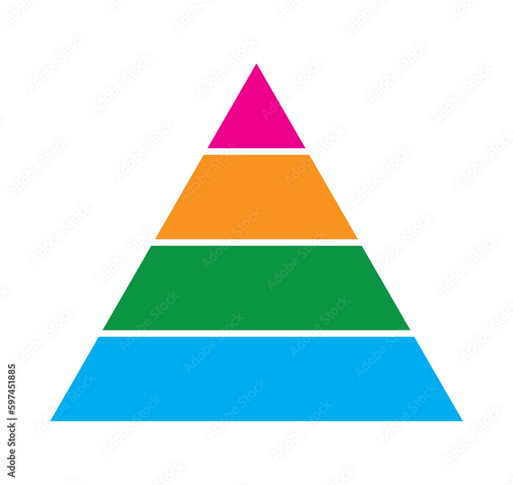 Chart pyramid. Chart pyramid design. Pyramid infographic chart. Stock ...