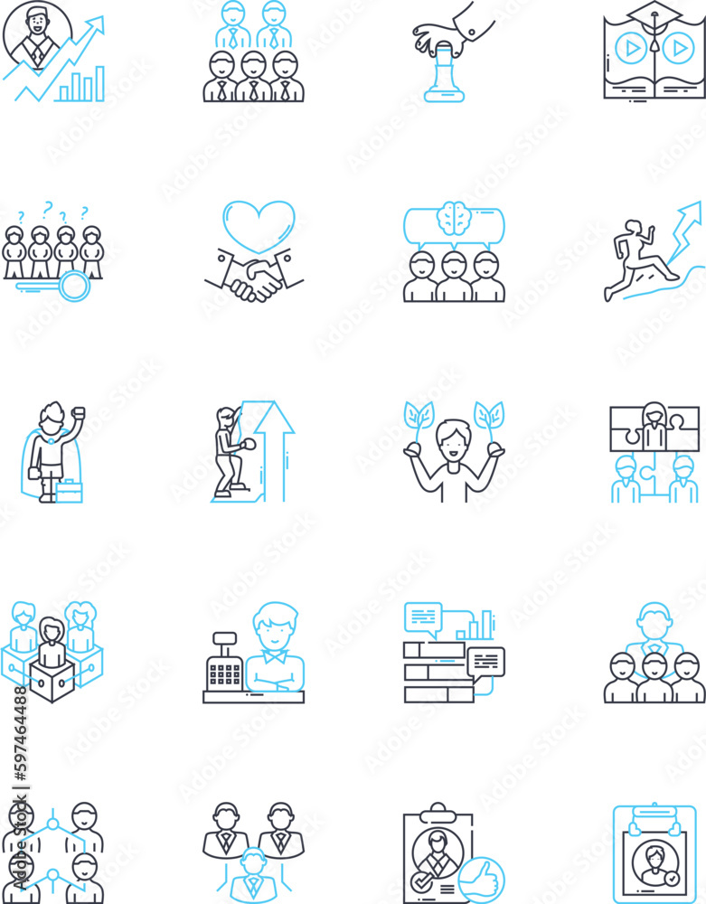Creative Thinking linear icons set. Innovation, Imagination, Ingenuity ... Creative Thinking linear icons set. Innovation, Imagination, Ingenuity ...