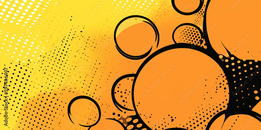 yellow cartoon background, manga style, anime Stock Illustration ...