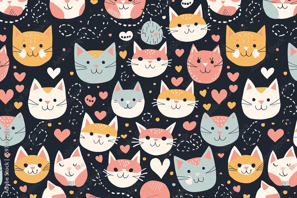 An enchanting seamless pattern that celebrates the irresistible ...