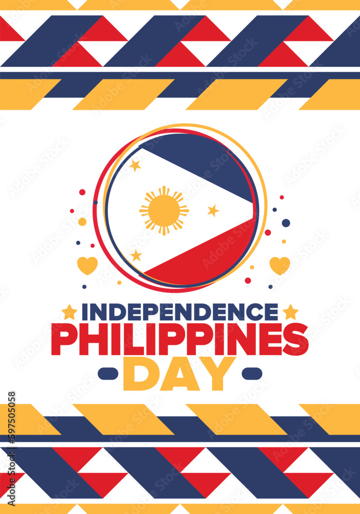 Vetor de Philippines Independence Day. Celebrated annually on June 12 ...