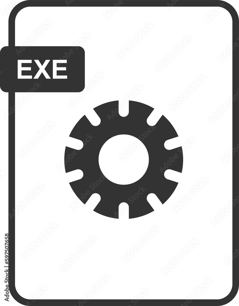 EXE file icon in png. Document format. EXE file extension. Installation ... EXE file icon in png. Document format. EXE file extension. Installation ...