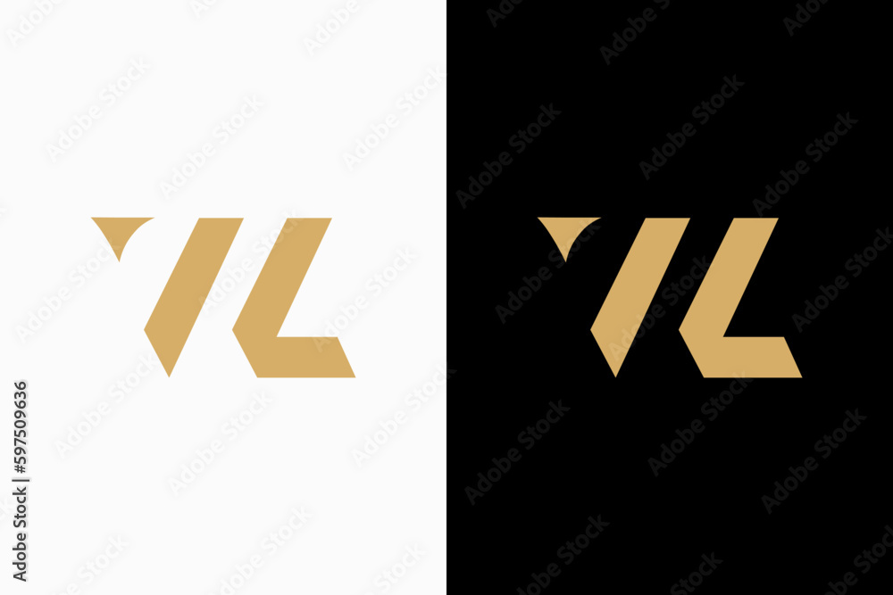 VL logo vector premium design Stock Vector | Adobe Stock