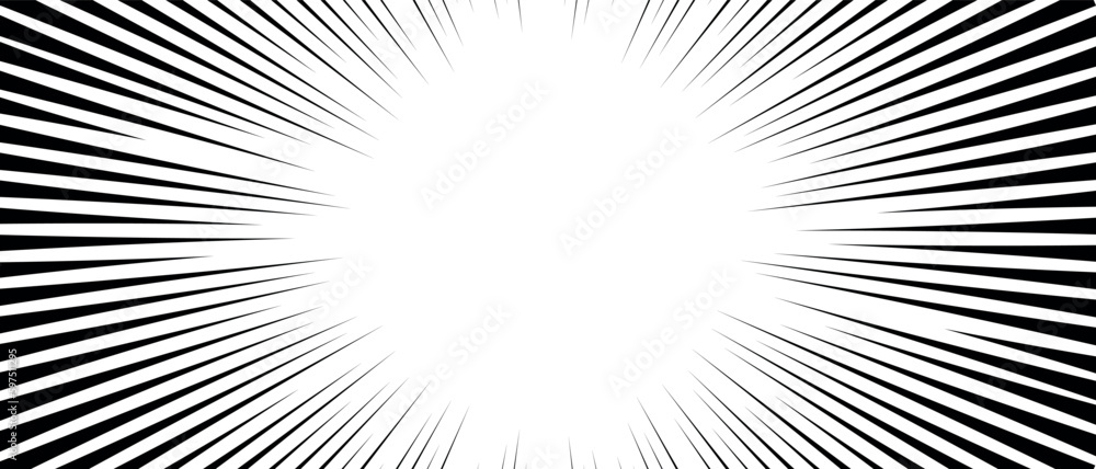 Comic book speed lines. Action lines Manga effect. Pattern of fast ...