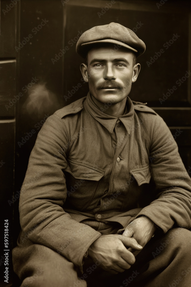 Haunted by battles past, a 19th-century, first and second WW, soldier's ...