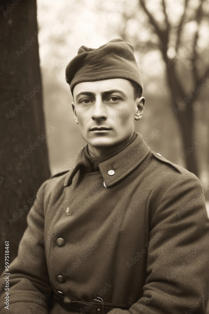 Haunted by battles past, a 19th-century, first and second WW, soldier's ...