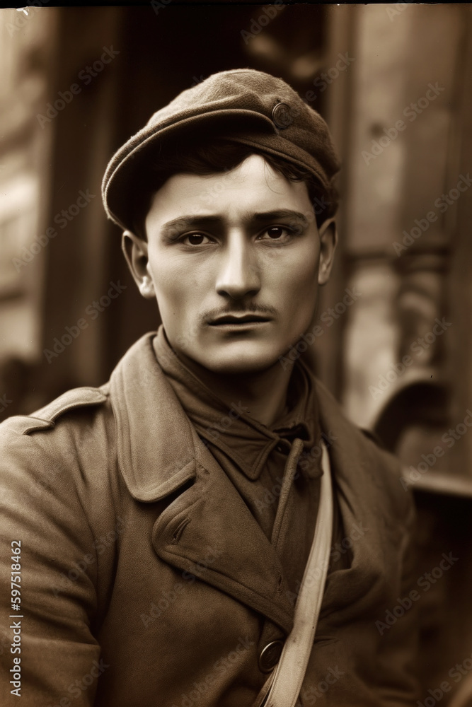 Haunted by battles past, a 19th-century, first and second WW, soldier's ...