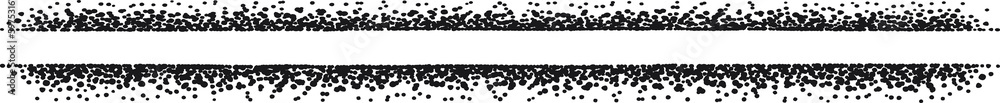 Border with two lines with small dots, black. A border to use as a ...