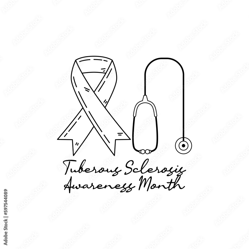 line art of tuberous sclerosis awareness month good for tuberous ... line art of tuberous sclerosis awareness month good for tuberous ...