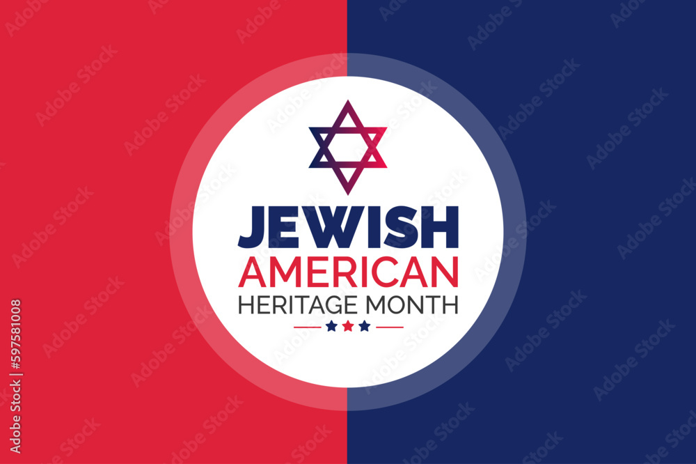Jewish American Heritage Month background or banner design template ...