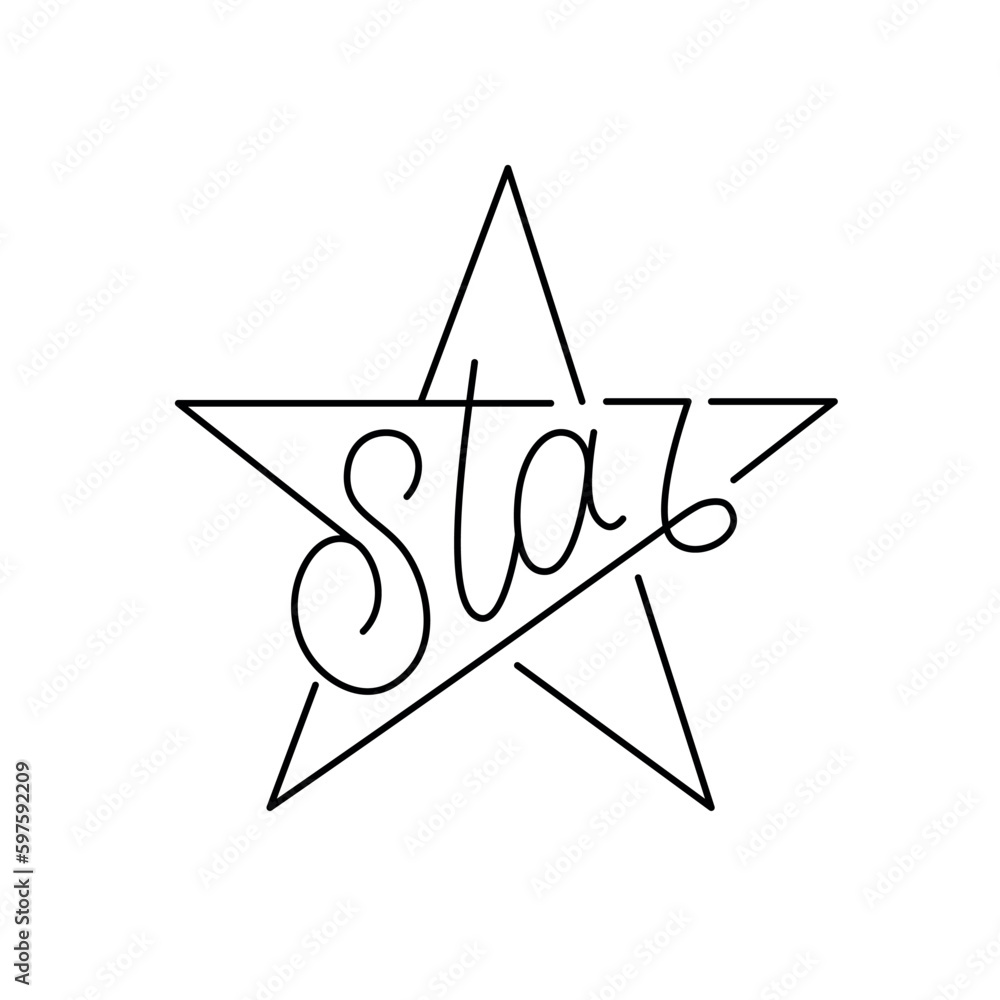 Star Logo design. Creative logo symbol. Vector illustration isolated on ...