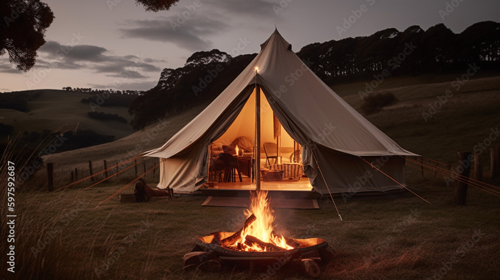 Glamping - a luxurious and glamorous form of camping that offers ...