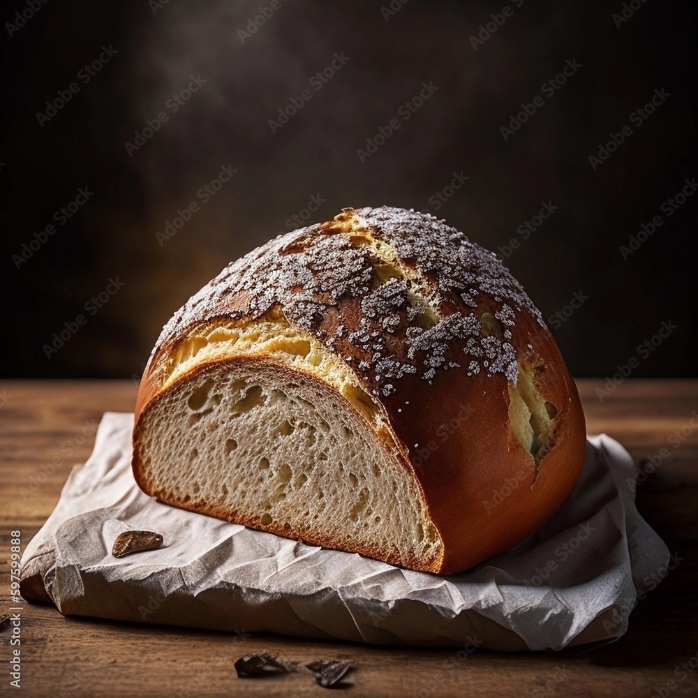 The Perfectly Baked Loaf of Bread A Masterpiece of Simplicity Made with ...