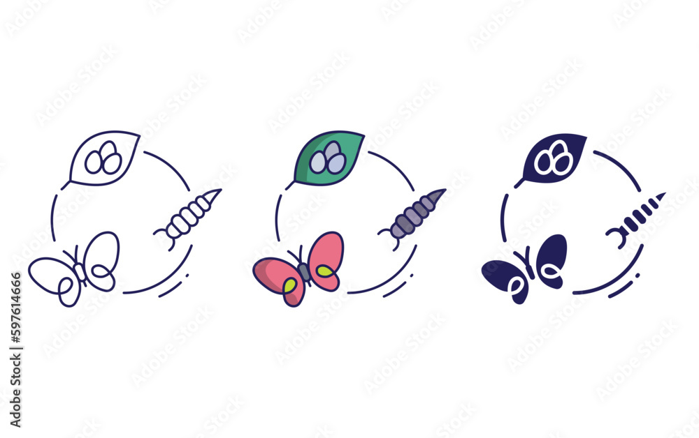 Life cycle vector icon Stock Vector | Adobe Stock