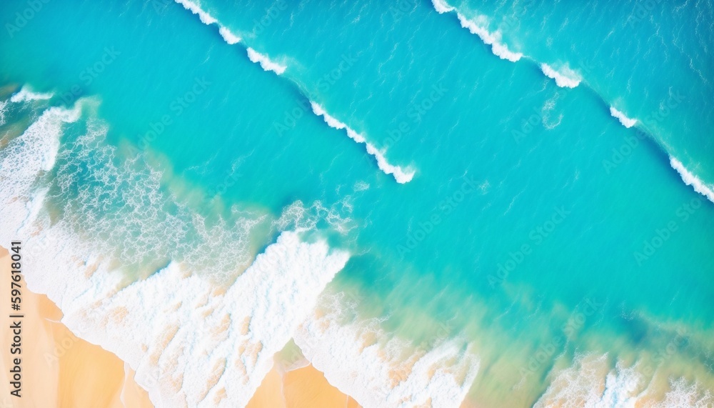 Ocean waves on the beach as a background. Beautiful natural summer ...