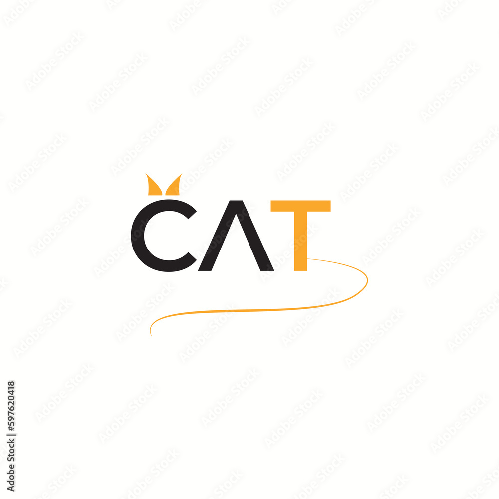 cat logo vector template.cat logo,cat Logo design vector template ...