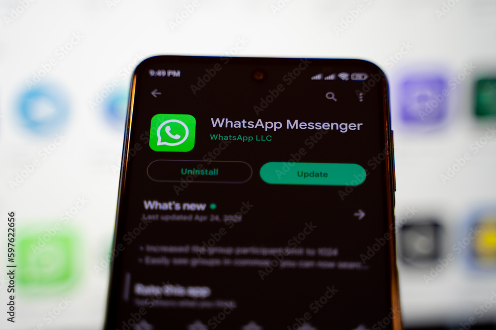 Foto de WhatsApp Messenger mobile application on Google Play Store ...