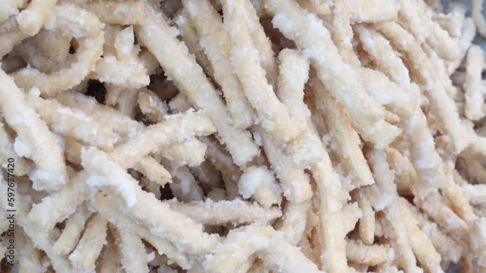 Kathi Goja, Handmade sweet crunchy snack food. Locally called misti ...