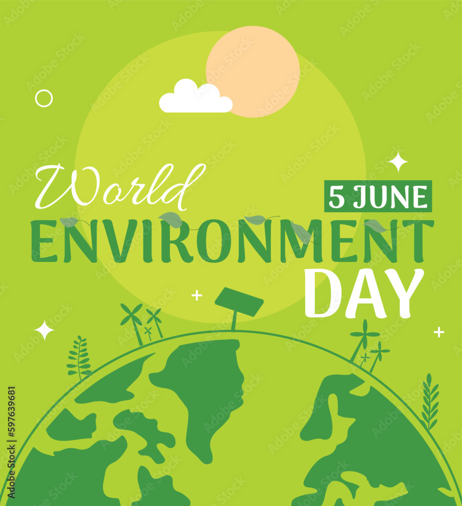 5 June World Environment Day Vector illustration Stock Vector | Adobe Stock