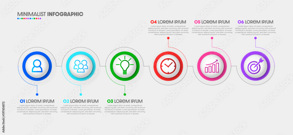 Concept of timeline business development process. Creative concept for ...