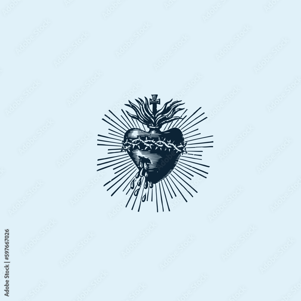 THESE HIGH QUALITY SACRED HEART JESUS VECTOR FOR USING VARIOUS TYPES OF ...
