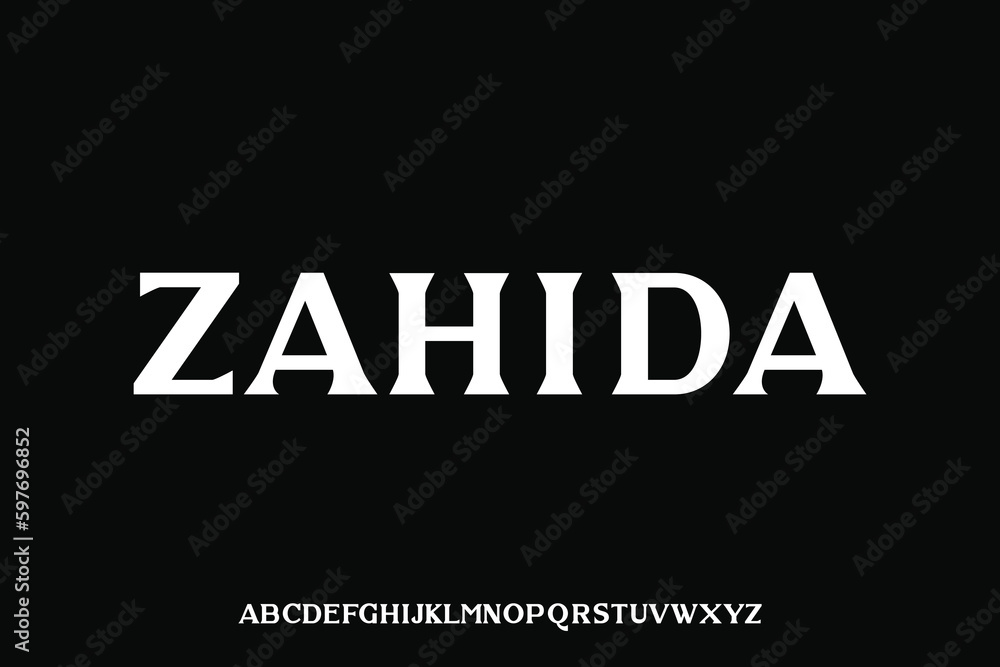 Display font vector design suitable for poster, headline, title, logo ...