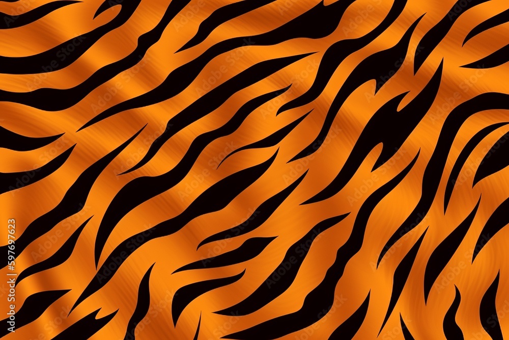 vector Tiger skin seamless pattern, use vibrant colors, beautiful tiger ...