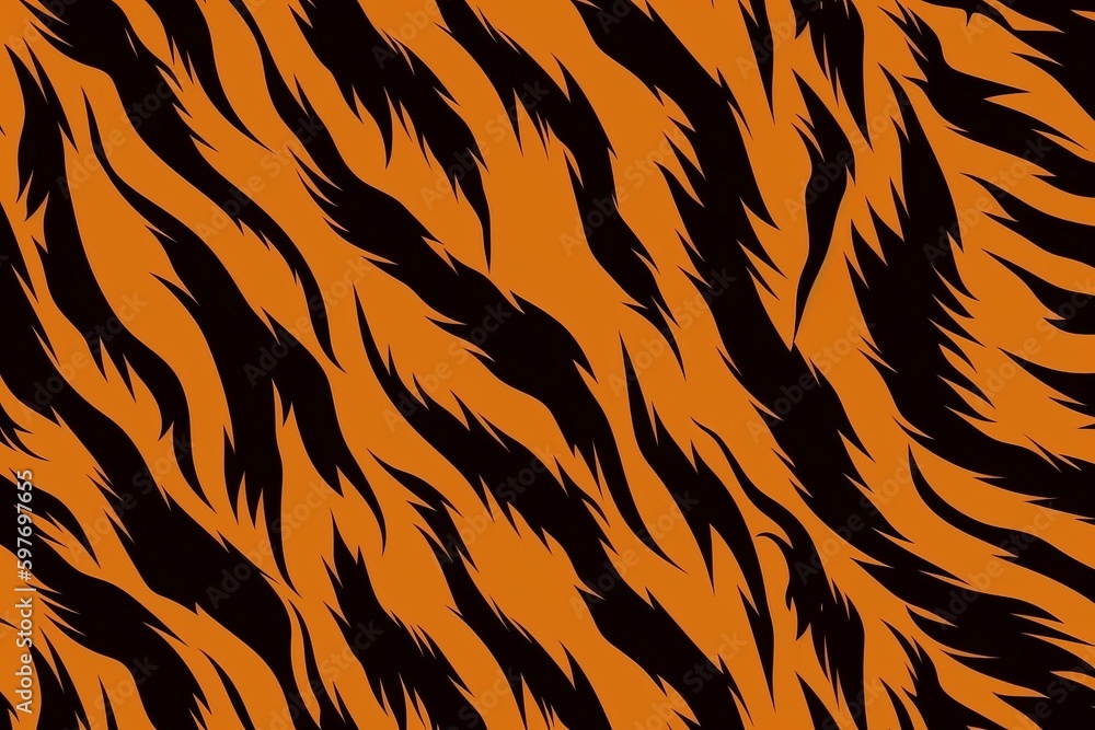 vector Tiger skin seamless pattern, use vibrant colors, beautiful tiger ...