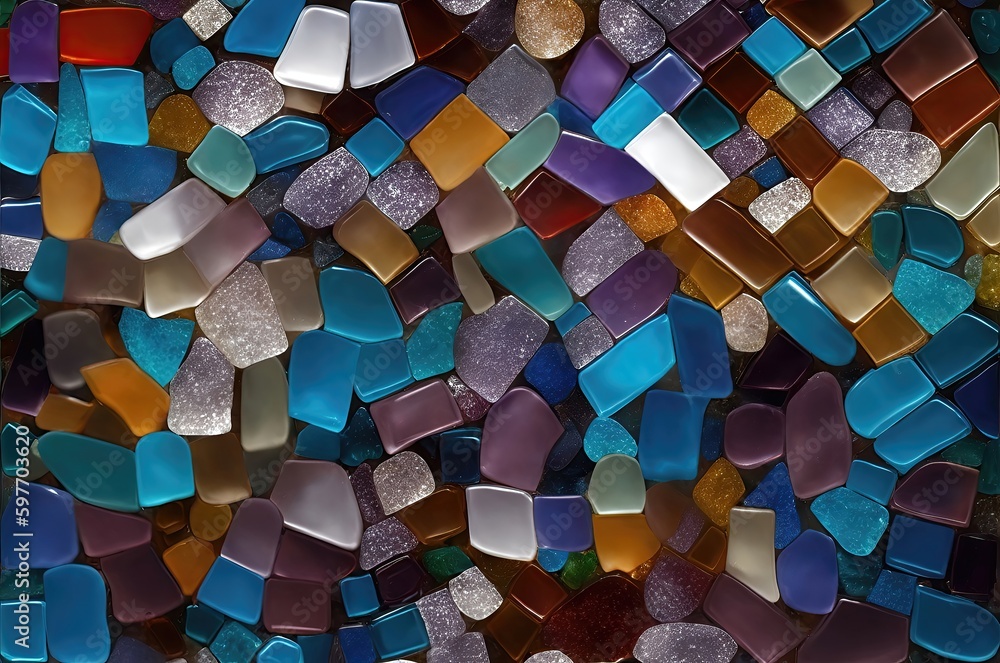 Colorfull square mosaic tiles for texture background. Stock ...