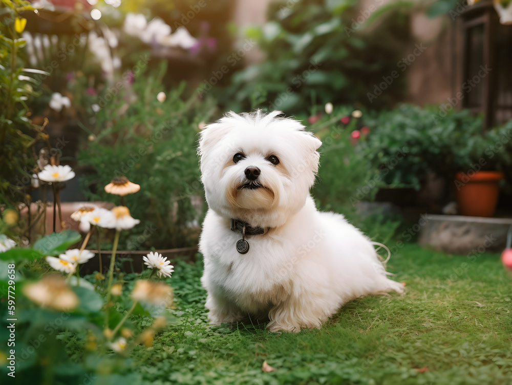 The Maltese is a small breed of dog that originated in the ...