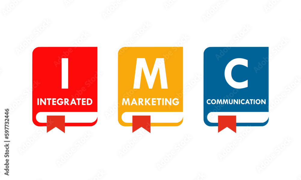 Vetor de integrated marketing communication design template ...