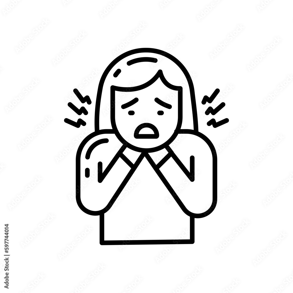 Choking icon in vector. Illustration Stock Vector | Adobe Stock