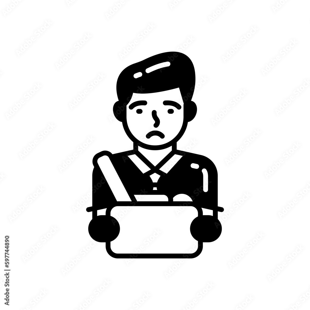 Job Loss icon in vector. Illustration Stock Vector | Adobe Stock