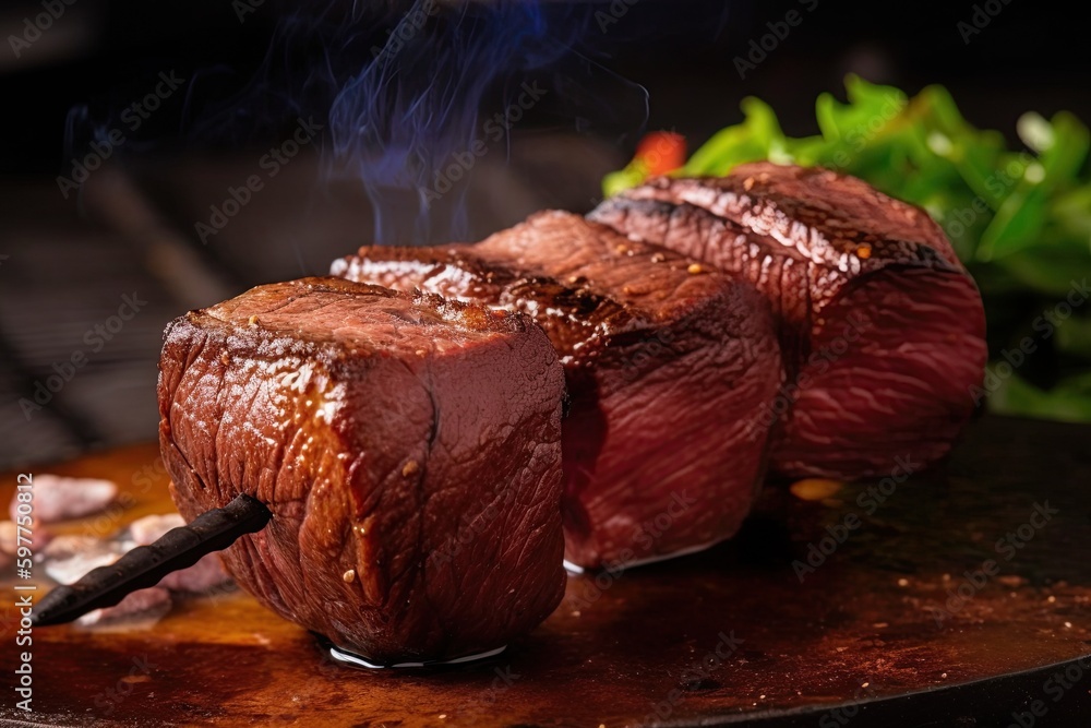 In Brazil, grilling meat on an iron skewer sword, known as Brazilian ...