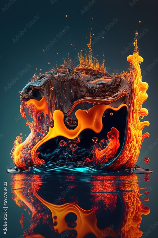 A devastating Oil spillage in the ocean that has been engulfed in ...