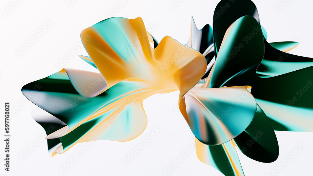 Abstract bright organic holographic iridescent background fluid liquid ...