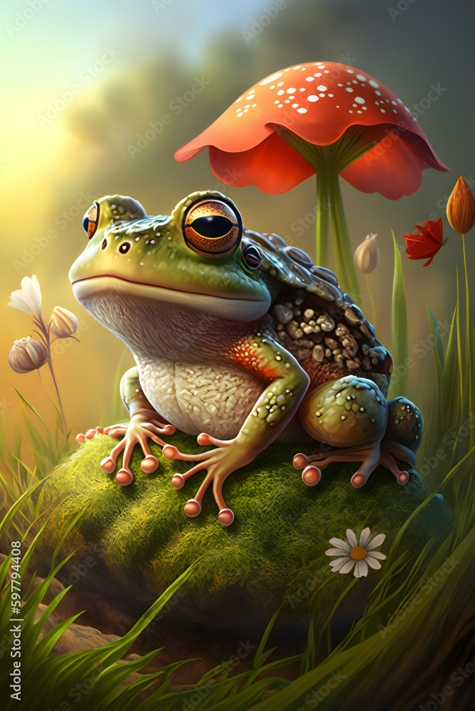 Ribbiting Laughter: The Hilarious Adventures of a Realistic Cartoon ...