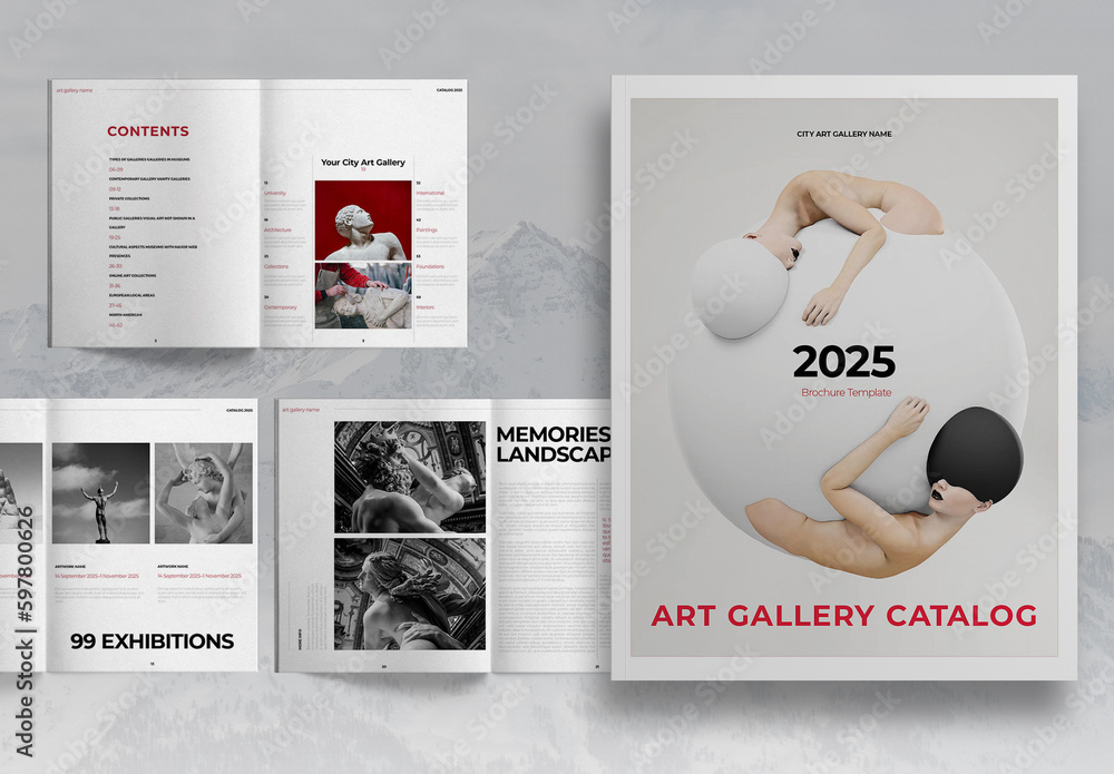 Art Gallery Catalog Stock Template | Adobe Stock