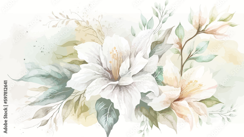Abstract art background vector. Luxury minimal style wallpaper with ...