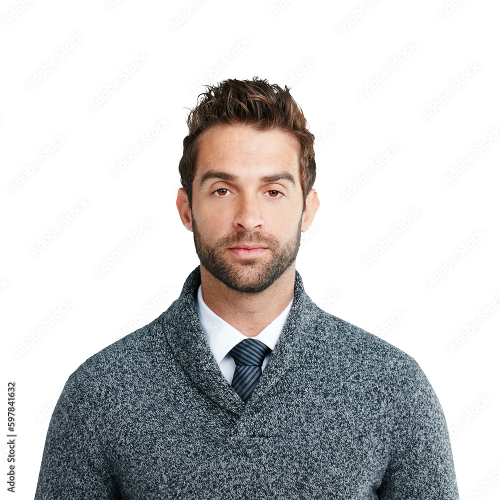 Businessman, serious and portrait with bored and neutral facial ...