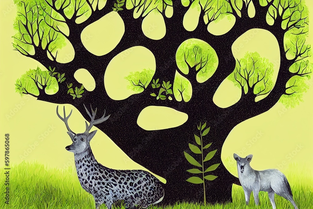world forest day, world wildlife day, world wildlife with the animal on ...