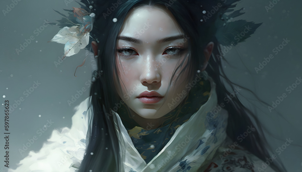 Yuki-onna (雪女, "snow woman") is a spirit or yōkai in Japanese folklore ...