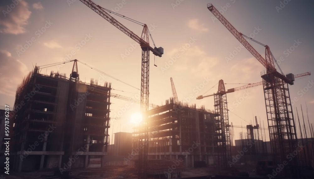 ภาพประกอบสต็อก Construction planning, business investment. Implementation schedules of different ...