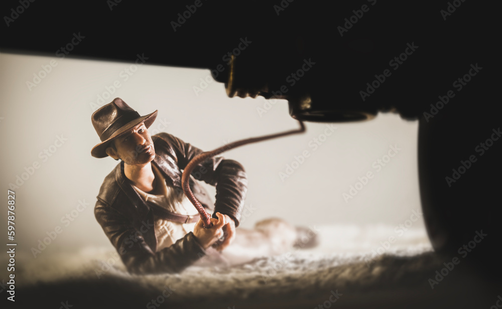 Foto Stock NEW YORK USA, MAY 20 2023: scene from Indiana Jones Raiders ...